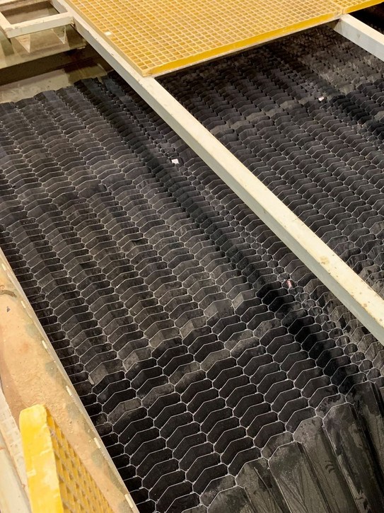 Environmentally friendly lamella settlers made of polypropylene